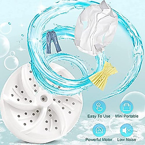 Portable Washing Machine Mini Washing,Mini Dishwashers Ultrasonic Turbo Disinfection with USB, Suitable for Home, Business, Travel, College Room, RV, Apartment