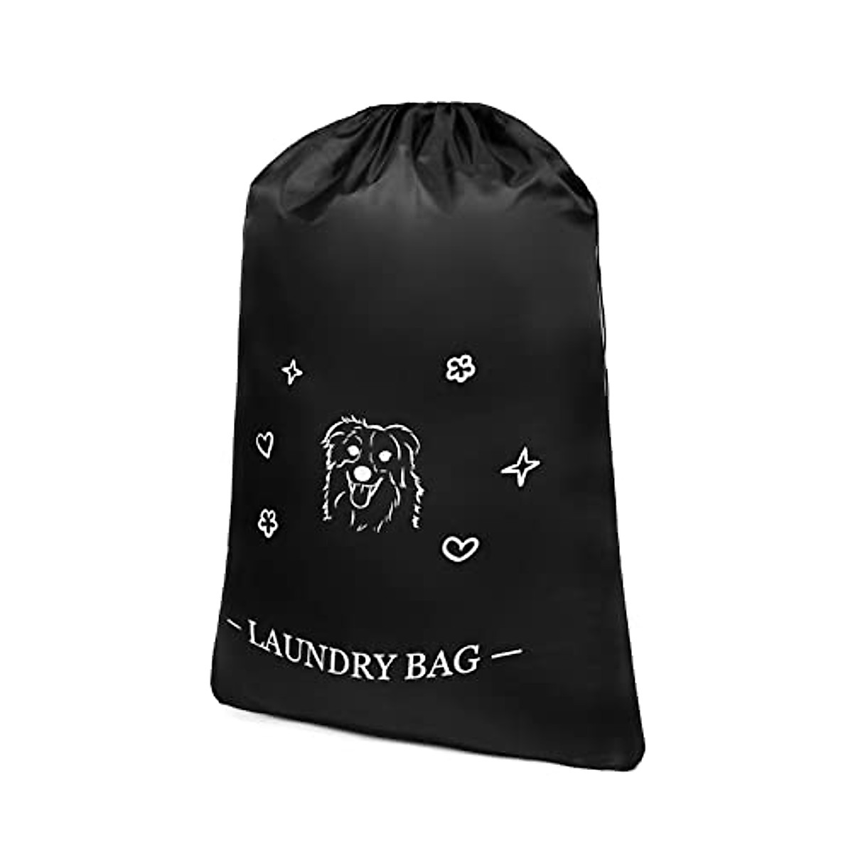 TEABAN Laundry Bag,XL Durable Tear Resistant Dirty Laundry Organizer with Drawstring Laundry bags,Convenient To Place Laundry Basket,Travel Heavy Duty Black Laundry Bags(2pcs|38" x 27")