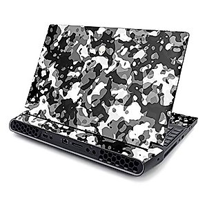 MightySkins Skin Compatible With Alienware Area-51M 17" (2019) - Black Modern Camo | Protective, Durable, and Unique Vinyl Decal wrap cover | Easy To Apply, Remove, and Change Styles | Made in the USA