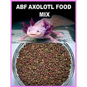 AQUATICBLENDEDFOODS ABF Axolotl Food Mix, Soft BITS & Mini Sticks,Bloodworm,Earthworm,Krill,ABF284 (3oz) - Heat Sealed for Freshness - 24HR Ship