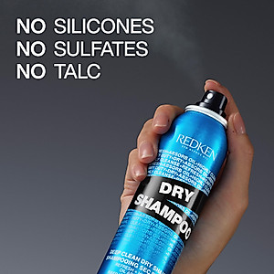 REDKEN Dry Shampoo, Instantly Refreshes Hair and Absorbs Oil Between Washes, For All Hair Types, Deep Clean, 91 g