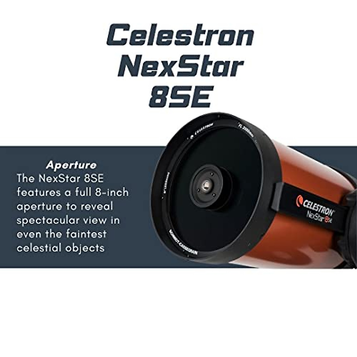 Celestron NexStar 8SE Schmidt-Cassegrain Computerized Telescope Bundle with Telescope Eyepiece/Filter Accessory Kit (2 Items)