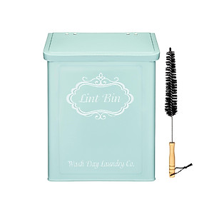 Lint Bin | Magnetic Lint Bin For Laundry Room With Lint Brush For Dryer Lint Trap | Lint Holder Bin For Laundry Room | Lint Bin For Laundry Room Magnetic | Laundry room Trash Can | Dryer Sheet Holder