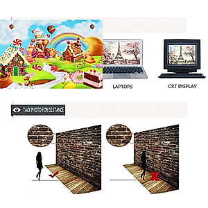 Candyland Backdrop Gingerbread Party Banner Decorations Candy Land Background, Kids Baby Shower Birthday Decorations Photography Photo Booth Props Sweet Party Supplies