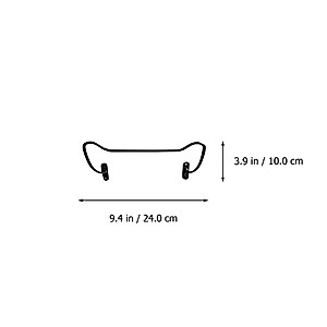 DOITOOL 6pcs Metal Wine Bottle Holder Rack Wall Hanging Wine Organizer Water Bottle Stand Shelf Bracket Display Black Wine Storage Rack for Home Kitchen 24x10cm