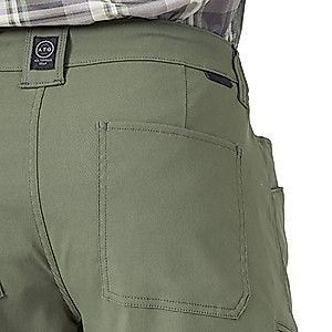 ATG by Wrangler Men's Asymmetric Cargo Short, Dusty Olive, 30