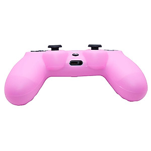 RALAN Pink Controller Skins for PS4, Silicone Controller Cover Skin Protector Compatible with PS4 Slim/PS4 Pro Controller (Pink Pro Thumb Grip x 6,Skull Cap Grip x 2)(Camouflage Pink+White Pink