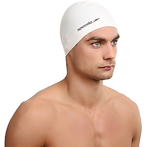 Speedo Bonnet de bain en Silicone Flat Blanc