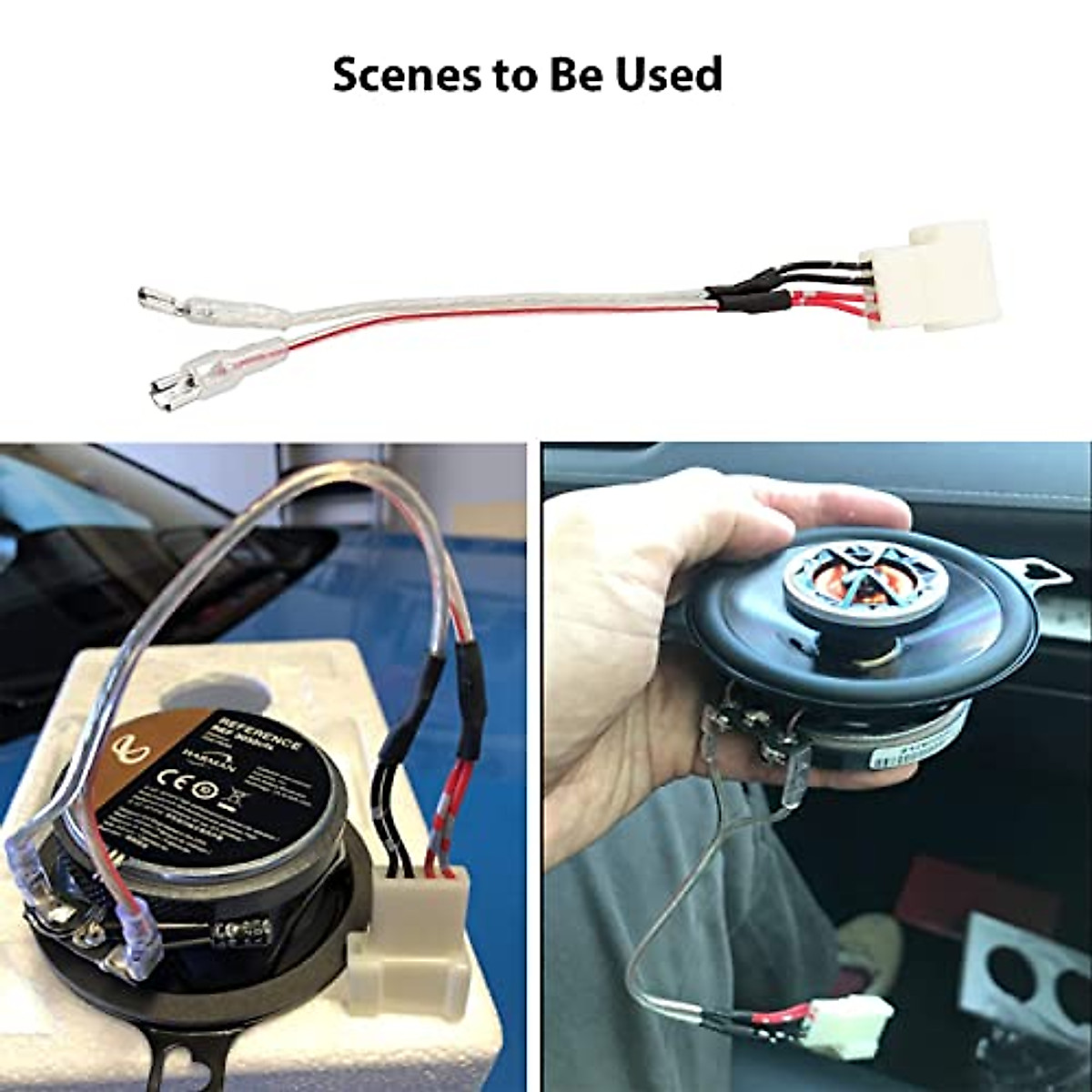 RED WOLF Replacement for 2000-2019 Toyota and Scion, Camry, 4Runner, Subaru 2012-2019 Car Door Speaker + Dash Tweeter Wire Adapter Connector Harness