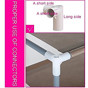 TXT&BAZ 27-Pairs Tool Free Easy Assembled Shoe Rack with Nonwoven Fabric Cover (10-Tiers Black)