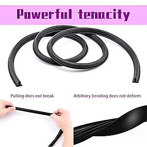 UGSHY Pack of 1 Car Dashboard Seal Strip, 5.24Ft Rubber Seal Protector Guard Strip, Universal Slit Windshield Trim, for Trucks, Boats, RVs (Black)