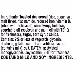 Rice Krispies Treats Crispy Marshmallow Squares, Kids Snacks, Snack Bars, Original (54 Bars)