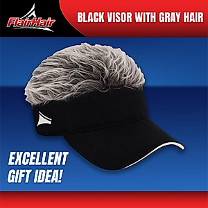 Flair Hair Concept One Womens Sun Cap with Fake Visor, Grey