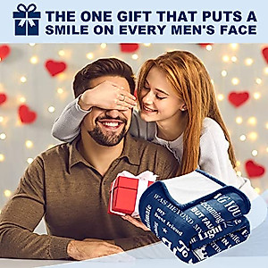 Birthday Gifts for Husband from Wife, Romantic Husband Birthday Gift from Wife to My Husband Flannel Blanket Christmas Anniversary Valentines Gifts for Husband from Wife Soft Throw Blanket 60"*50"
