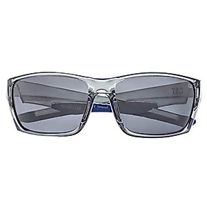 Caterpillar Men's Rigger Polarized Wrap Sunglasses, Dark Grey Crystal, 61 mm