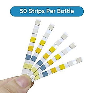 6-in-1 Pool & Spa Test Strips - Ideal for Pools, Hot Tubs and Spas - Easy to Read - 50 Pack