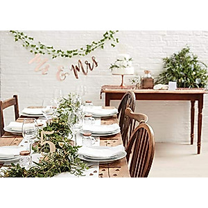 Ginger Ray Rose Gold Foil Metallic Paper Party Straws X 25 - Beautiful Botanics