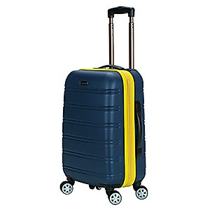 Rockland Melbourne Hardside Expandable Spinner Wheel Luggage, Navy, Carry-On 20-Inch