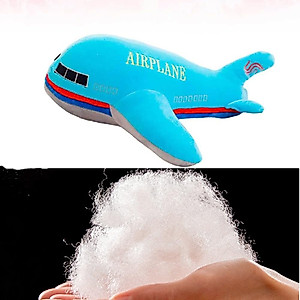 OUKEYI 15.7"/40cm Airplane Plush Stuffed Aircraft Pillow Model Plane Toys,Blue Stuffed Kids Plush Adorable Back Pillow Model Gifts