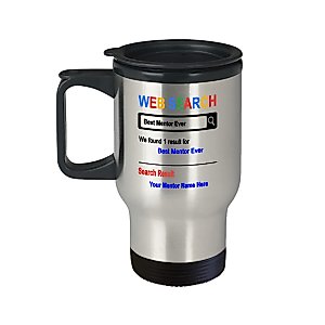 SpreadPassion Personalized Mentor Travel Mug, Custom Mentor Mug, Custom Mentor Insulated Tumbler, Custom gift for Mentor, Mentor Coffee Travel Mug, Custom Mentor