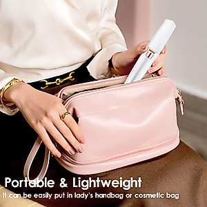 kuzuwill Facial Hair Remover for Women, Rechargeable Eyebrow Razor & Painless Hair Remover, Eyebrow Lips Body Facial Hair Removal for Women with Built-in LED Light, Extra 4 Eyebrow Tweezers