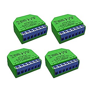 Shelly Dimmer 2 | WiFi Smart Dimmer Switch| No Neutral Wire Required |Home Automation| Compatible with Alexa & Google Home| iOS Android App| No Hub Required| Wireless Switch| Dimmable Lights(4 Pack)