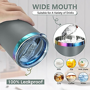 Icesip 20oz Tumbler with Lid And Straw,Stainless Steel Vacuum Insulated Mug,Double Wall Vacuum Insulated Coffee Cups for Cold & Hot Drinks,Insulation Travel Tumblers Cups