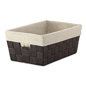 Whitmor Woven Strap Small Tote w/ Liner