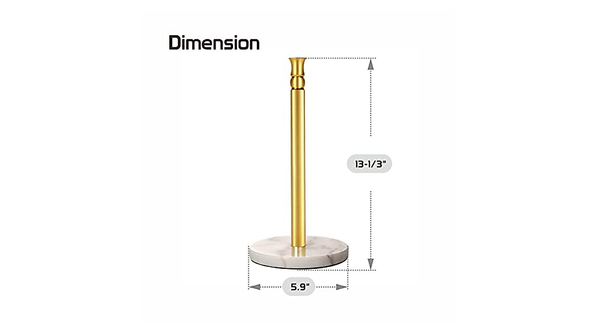 Siwil One-Handed Paper Towel Holder with Marble Base