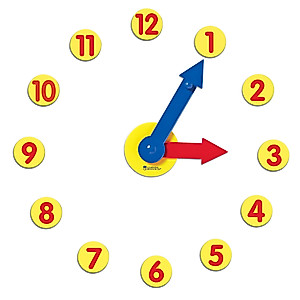 Learning Resources Magnetic Time Activity Set, Homeschool, Time Telling, Basic Math Skills, Giant Demo Clock, Whiteboard Accessories, Grades K+, Ages 5+