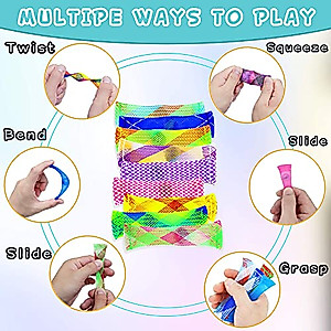 44 Pcs Mixed Color Marble Mesh FIDGET TOY Stress Relieve toy, Focus Enhance, Relieves Stress and Increase Focus for Adults and Children, has helped with ADHD ADD OCD Autism
