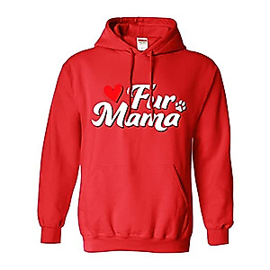 Apparelyn Classy Fur Mama Fur Baby Dog or Cat Matching Pet and Owner Hoodie Sweatshirt Set