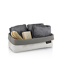 Blomus 68898 Reversible Storage Basket- Sand/Taupe