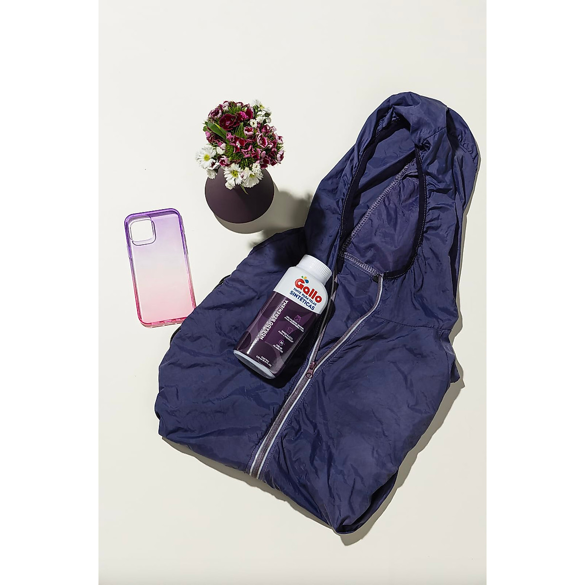 Qualia Synthetic Fabric Dye, Easy to Use, Perfect for Synthetic Fabrics: Polyester, Spandex, Nylon, and More, Ultra-Concentrated Colors for Vibrant Results, Aubergine Purple, 1 Pack