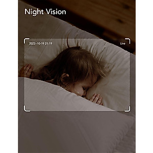 nooie Baby Monitor 2 Pack, Baby Camera Monitor with Phone Access, Video Baby Monitor WiFi Smartphone 2.4G, 1080P HD Night Vision, Two-Way Audio, Motion and Sound Alerts, SD or Cloud Storage