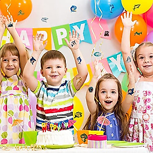 12 Sheets Shark Tattoos for Kids, Qpout Shark Tattoos Temporary for Boys Party Favors, Ocean Temporary Tattoos Sea Tattoos, Fake Tattoos Decorations for Baby Shower Boys Shark Themed Birthday Party