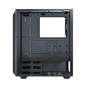 Phanteks Eclipse P300A (PH-EC300ATG_BK01) high airflow full-metal mesh design, compact ATX Mid-tower, 120mm black case fan, Black