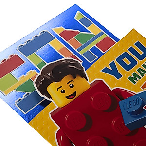 Hallmark Birthday Card for Son - Lego Die Cut Design