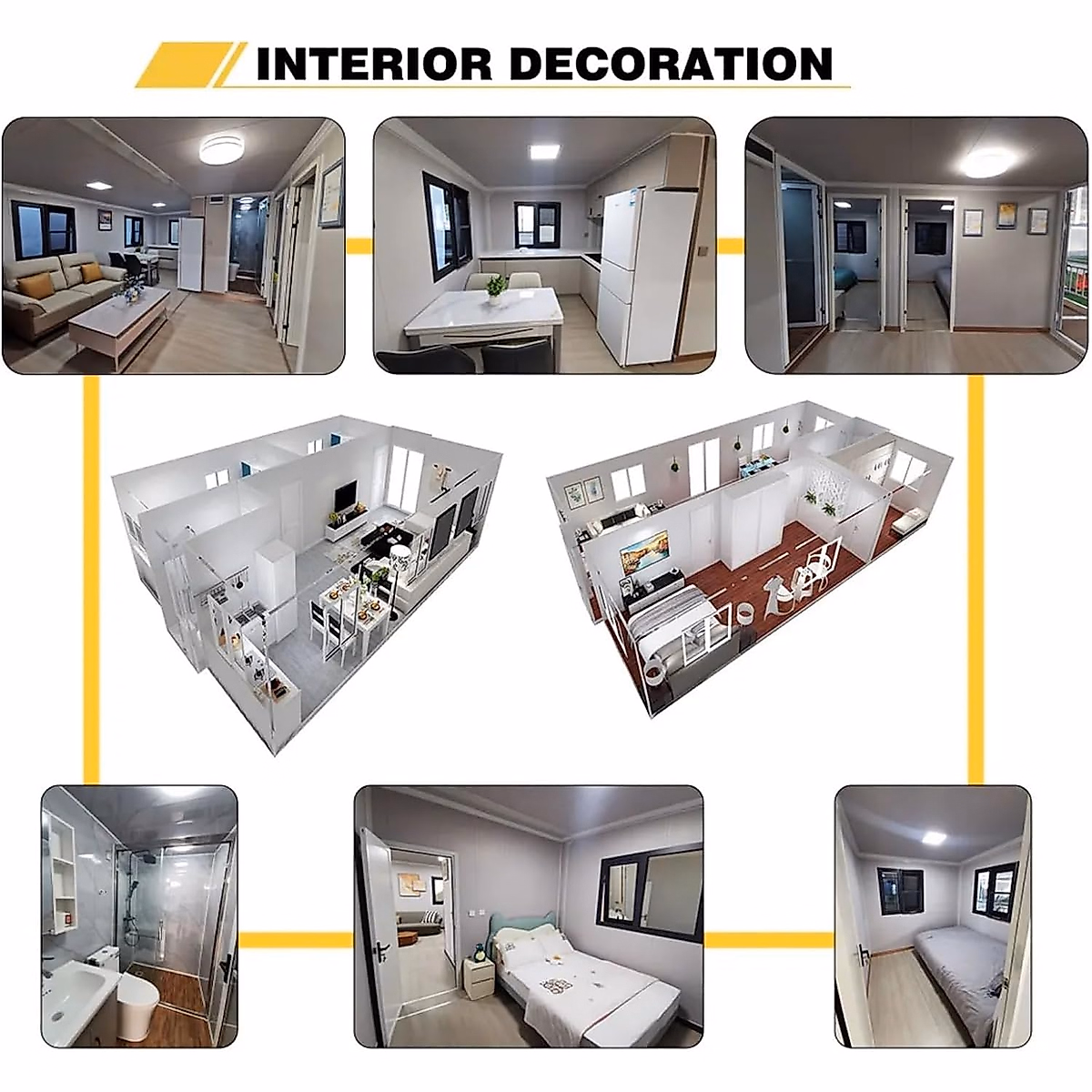 Quick Installation 20ft 40ft Folding Prefab Container Houses Foldable Container Prefab Homes Office Prefab Container Homes