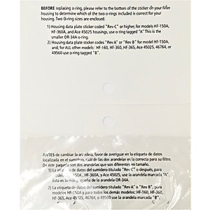 Culligan OR-34A/OR-34 Filter Housing O-Ring Set, 1-Pack