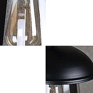 TONPOP Outdoor Lighting Fixture Wall Lamp Minimalist Creativity Wall Lighting Black High Temperature Baking Paint Sconce Wall Lights E27 Base for Doorway Balcony Staircase Courtyard