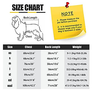 Xqpetlihai Dog Pajamas Dog Onesie Soft Material Dog Clothes for Medium Large Size Dog Dog Pjs for Girl(P,XL)