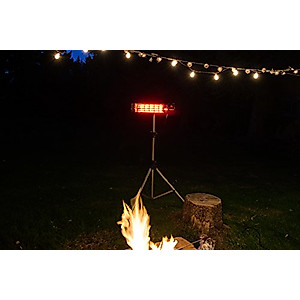 1500 Watt Gold Coated Tungsten Quartz Infrared Heater Remote Controlled Patio Heater/on Off/High/Low/med