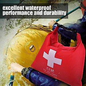 First Aid Kit Dry Bag, Travel Empty First Aid Kit Pouch Storage Bag for Emergency, Portable Waterproof First Aid Kit Dry Pack Pouch for Outdoor Camping Drifting Hiking