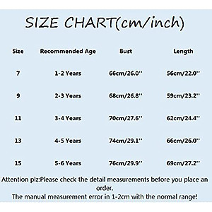 Toddler Kids Baby Girls Clothes Summer Puff Sleeve Floral Pattern Backless Princess Dress Casual (Hot Pink, 2-3 Years)