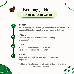 Hygea Natural Extra Strength Bed Bug, Lice and Mite Spray Treatment kit - Natural Non Toxic, Safe & Odorless. Includes: 24 Oz bed bug spray and 32 Oz bed bug laundry additive