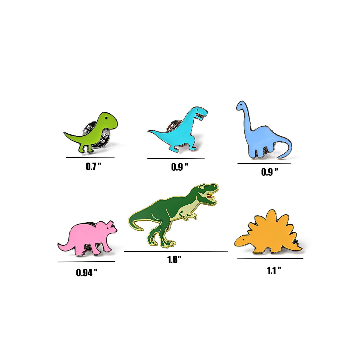Dinosaur Pins for Backpacks Jurassic Dinosaur Enamel Pin Set Cute Enamel Pins