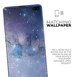 DesignSkinz Blue & Purple Mixed Universe | Protective Vinyl Decal Wrap Skin Cover Compatible with The Samsung Galaxy Note 8 (Full-Body, Screen Trim & Back Glass Skin)