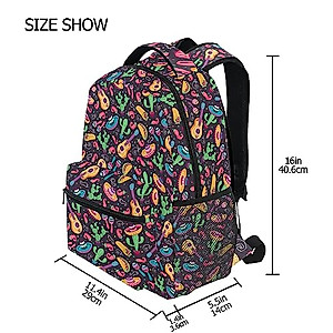ODAWA Mexico Cinco De Mayo Girls Backpacks for Middle School Backpack College Women