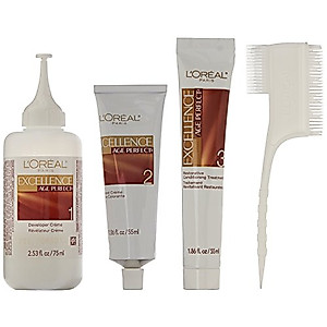 L'Oreal Paris Excellence Age Perfect Layered Tone Flattering Color, 8N Medium Natural Blonde Set (Packaging May Vary)